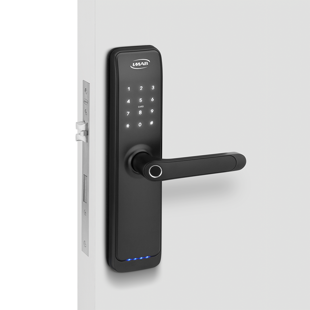 Fechadura Imab Digital de Embutir Preta D200 - Designer Fechaduras